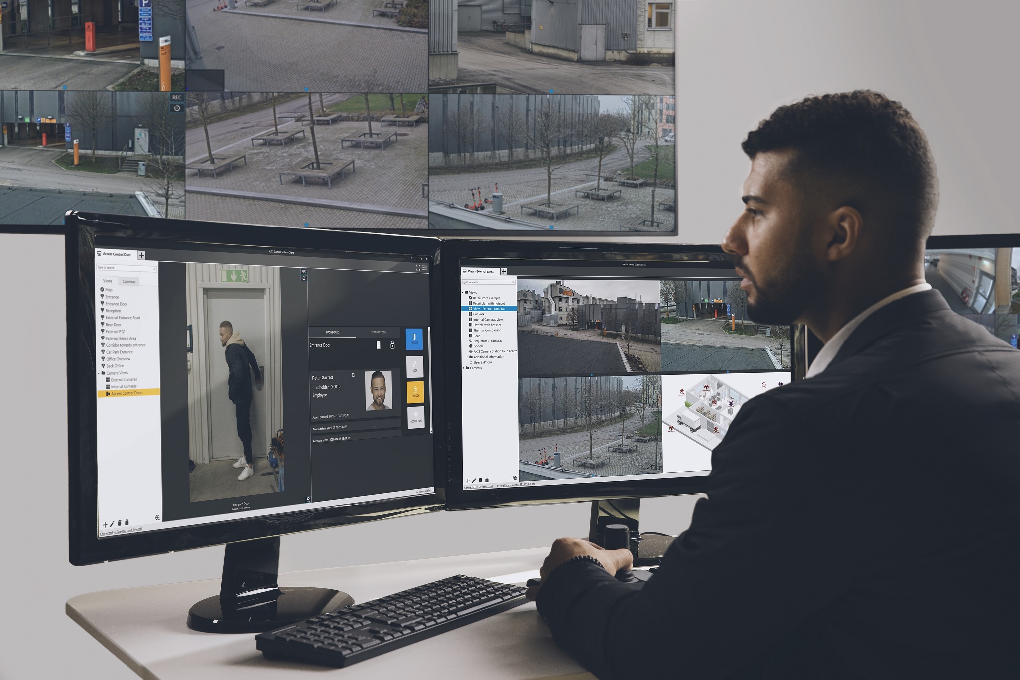 AXIS brings together video surveillance and access control