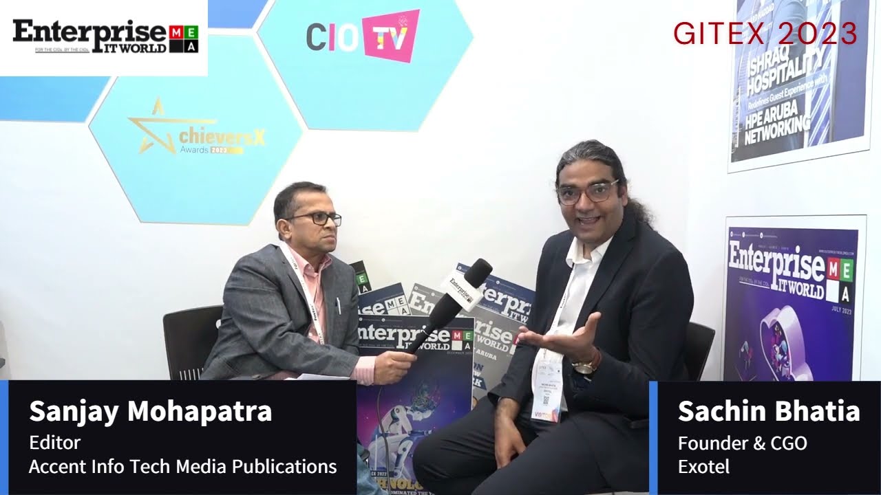 Sachin Bhatia, Founder and CGO, Exotel speaking at Gitex 2023 Sachin Bhatia, Founder and CGO, Exotel speaking at Gitex 2023