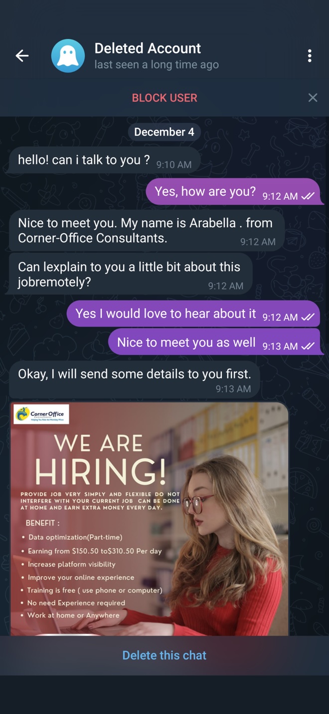 Telegram Tango: Infoblox Unmasks AI-Enhanced Scam Operation
